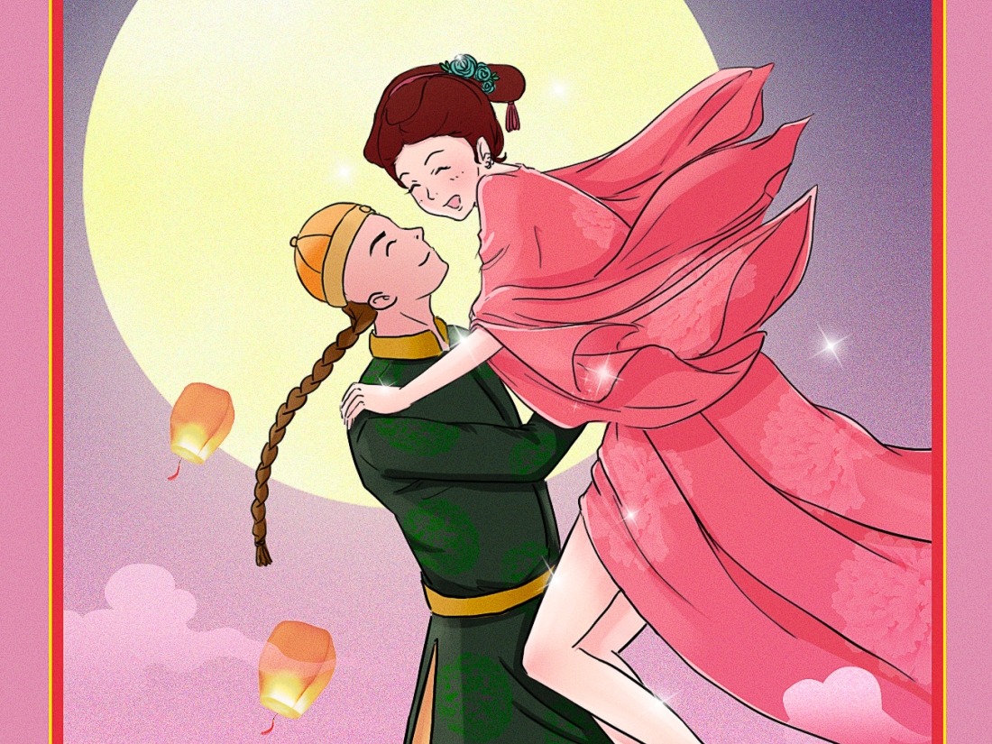 广州美莱中秋海报_是YUKI啊-站酷ZCOOL