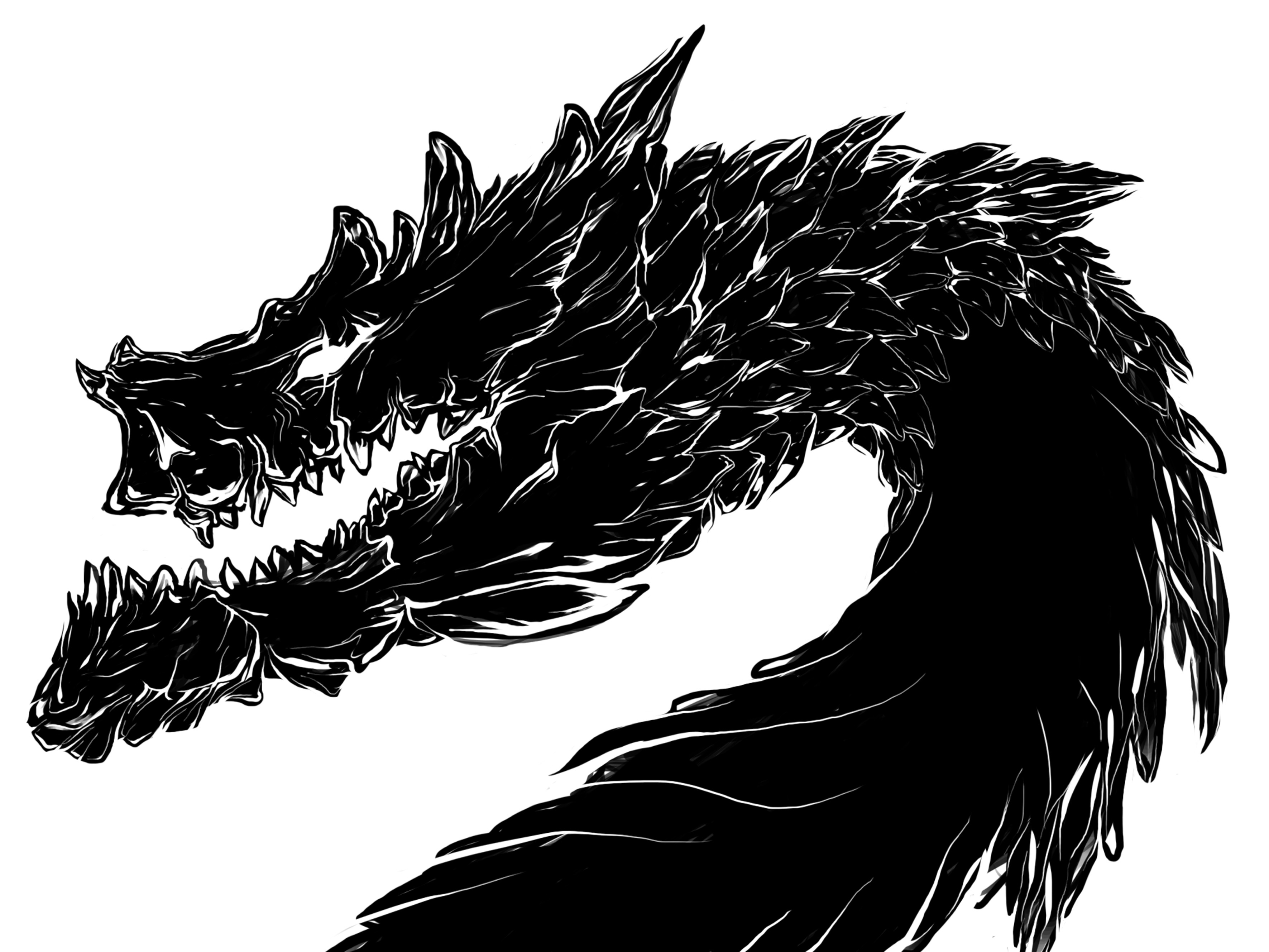 龍 插画习作_Darz_V-站酷ZCOOL