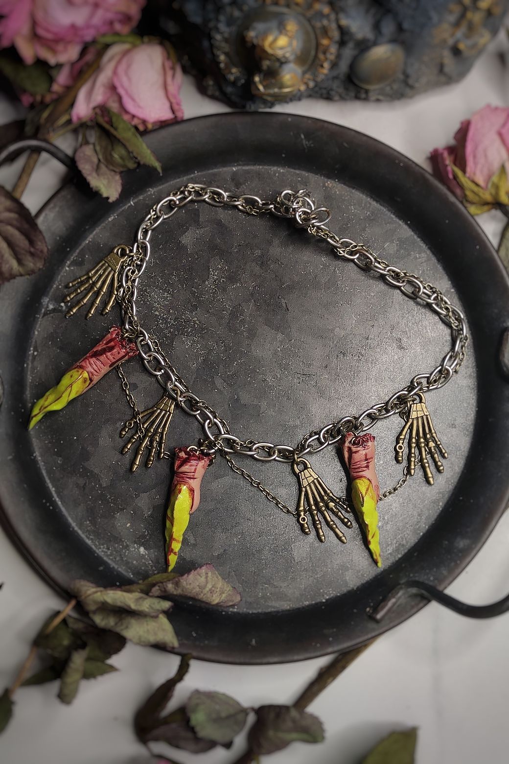 手工粘土DIY金属项链_画画的勺子-站酷ZCOOL