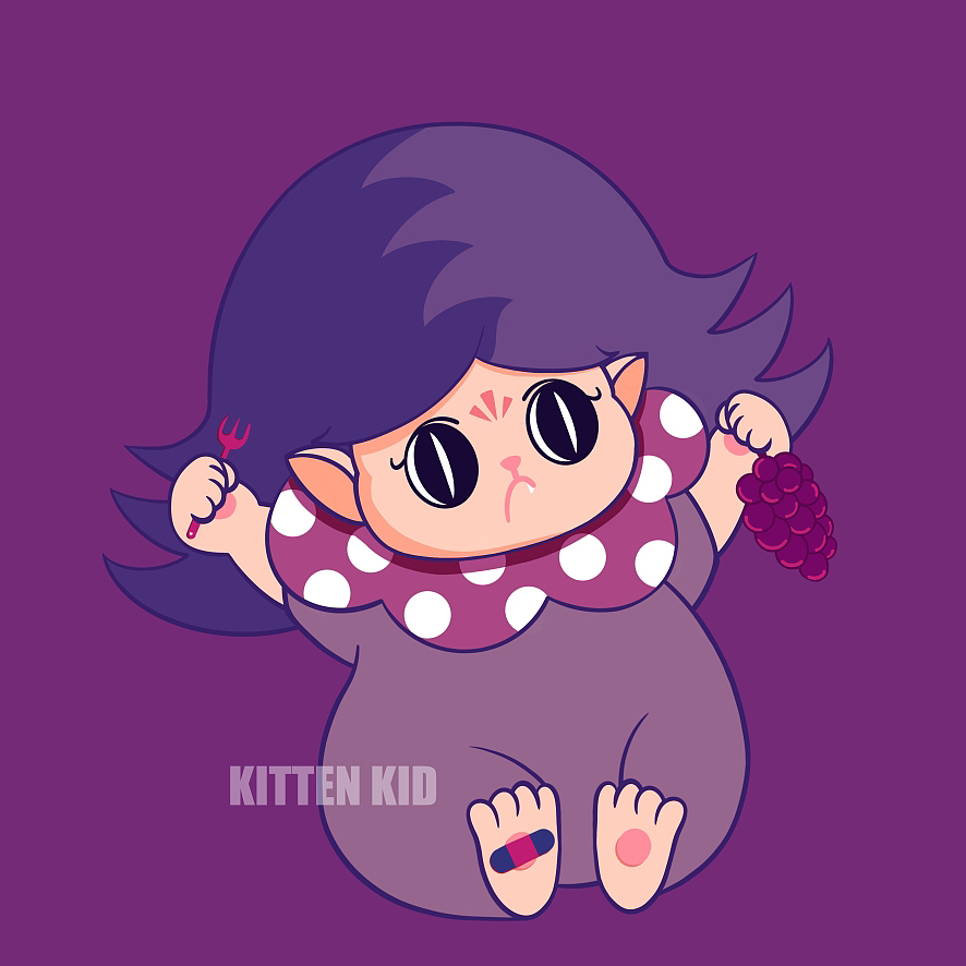 KITTEN KID潮流艺术→被人类收养的小喵孩儿_KITTENKID-站酷ZCOOL