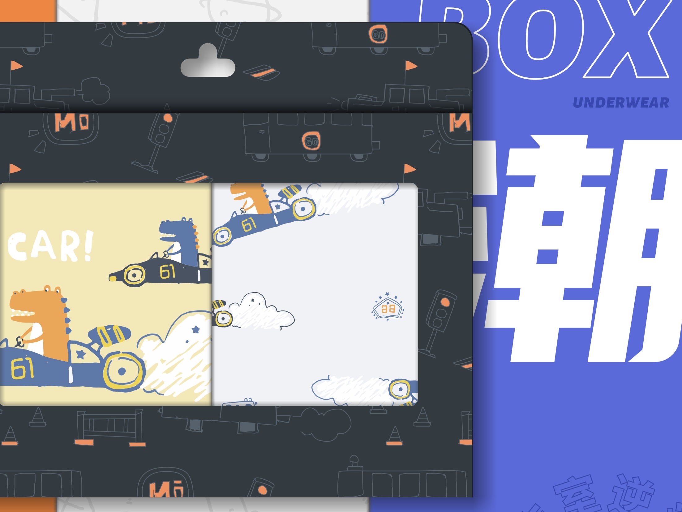 儿童两条装内裤包装图案设计-逆潮_随时随刻-站酷ZCOOL