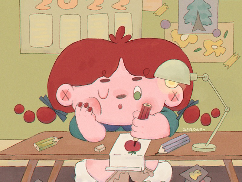 《ONE DAY》系列插画_是零壹鸭ZERONE-站酷ZCOOL