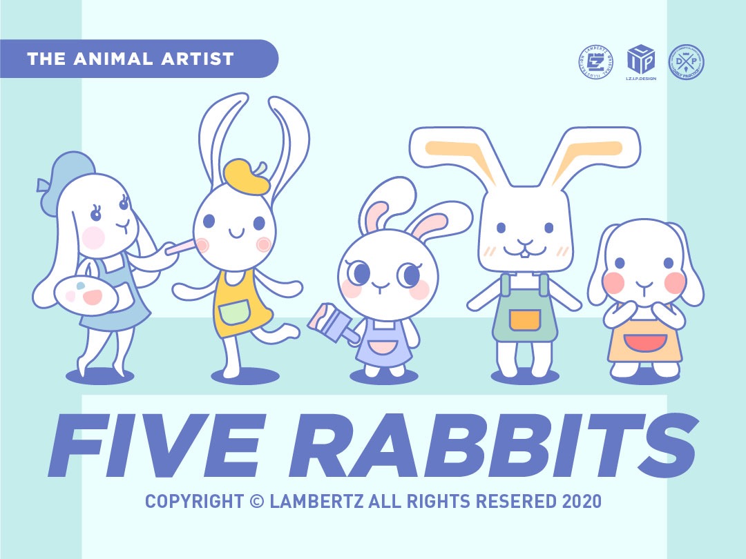 FIVE RABBITS_画画的LAMBERTZ-站酷ZCOOL