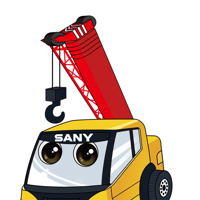 给三一重工画的一组吊车表情包_DDDXXX-站酷ZCOOL