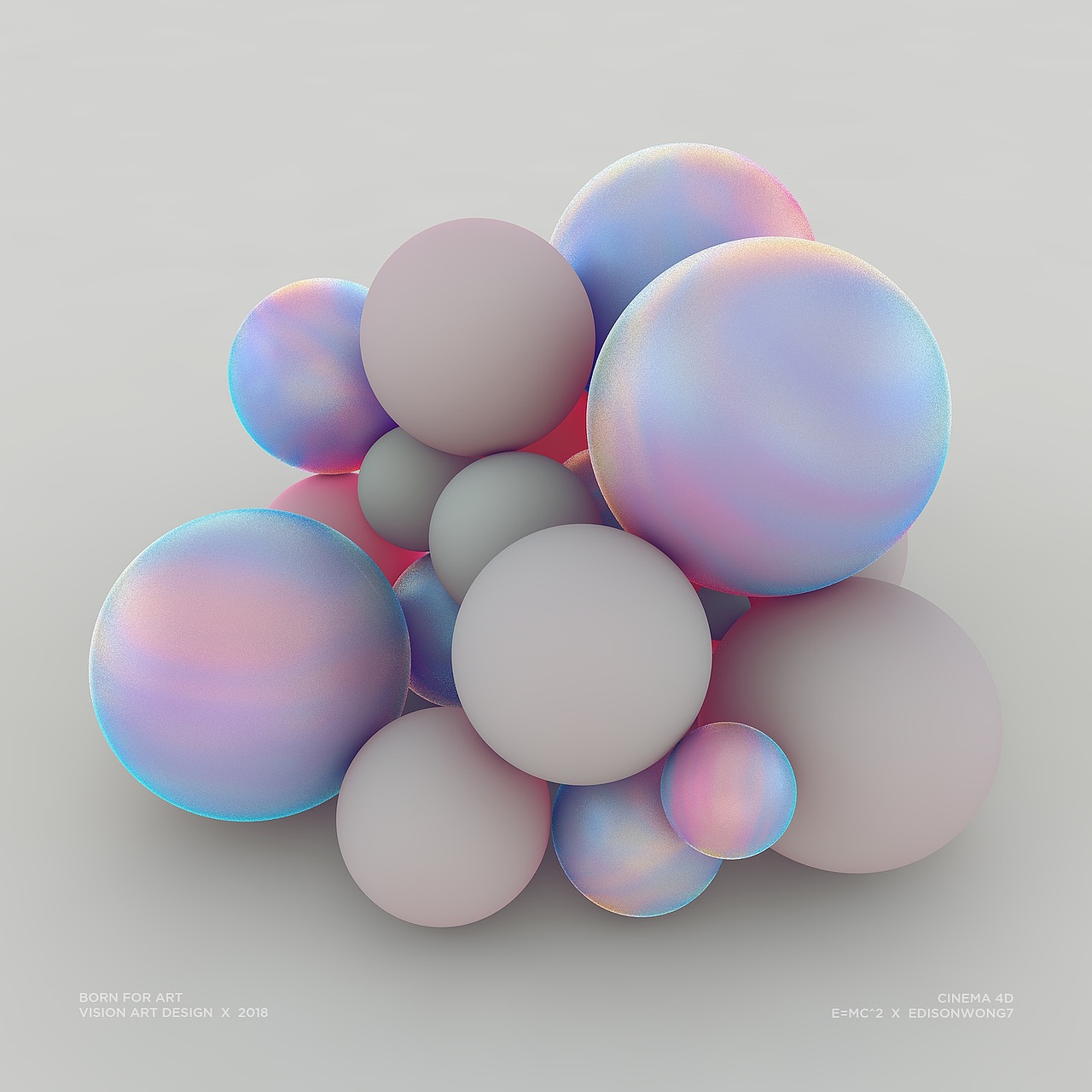 E=MC^2 | C4D.Material|三维|场景|Edisonwong7_原创作品-站酷ZCOOL