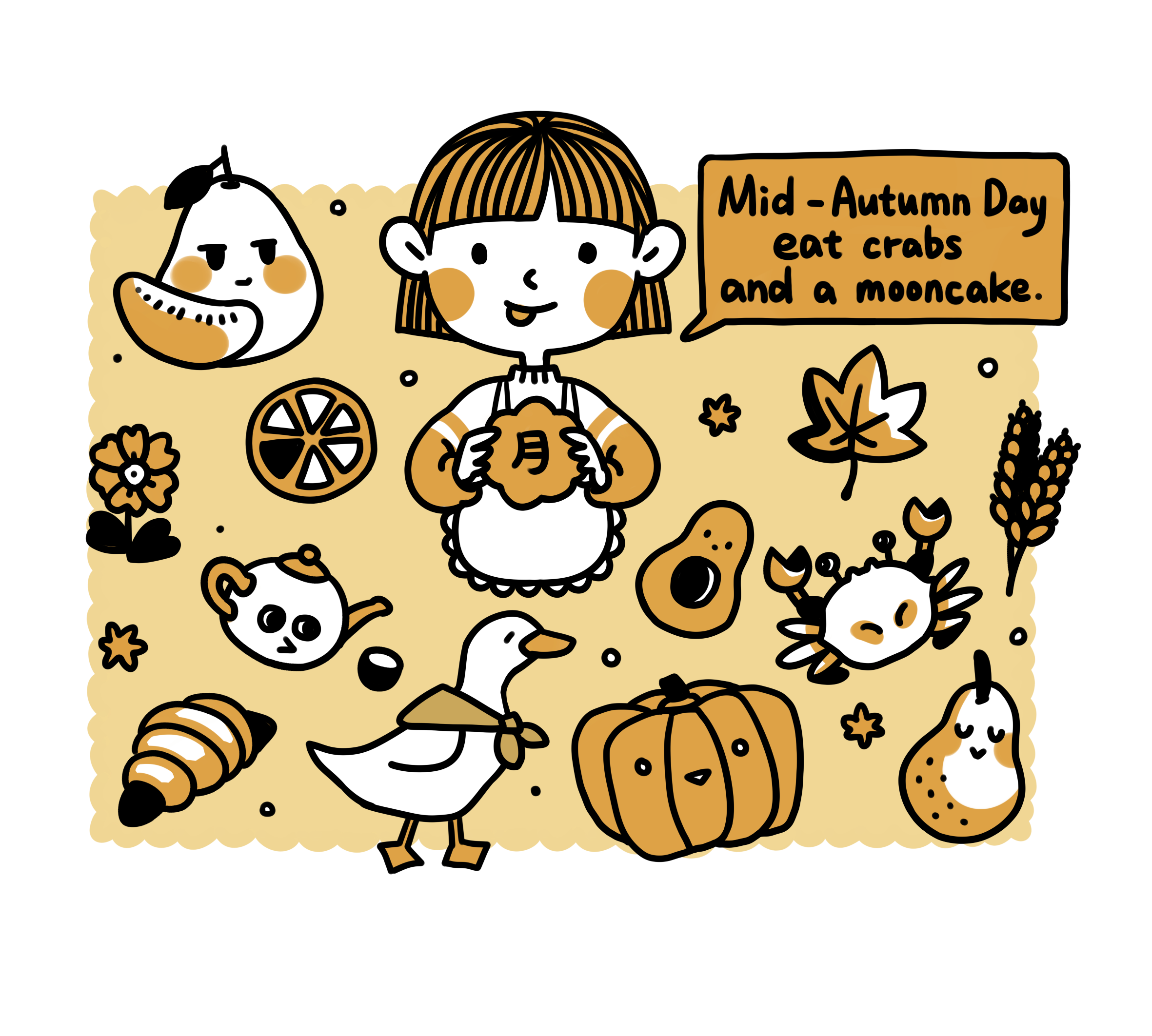 【画师繁星计划】秋季拟人小插画_panxy420-站酷ZCOOL