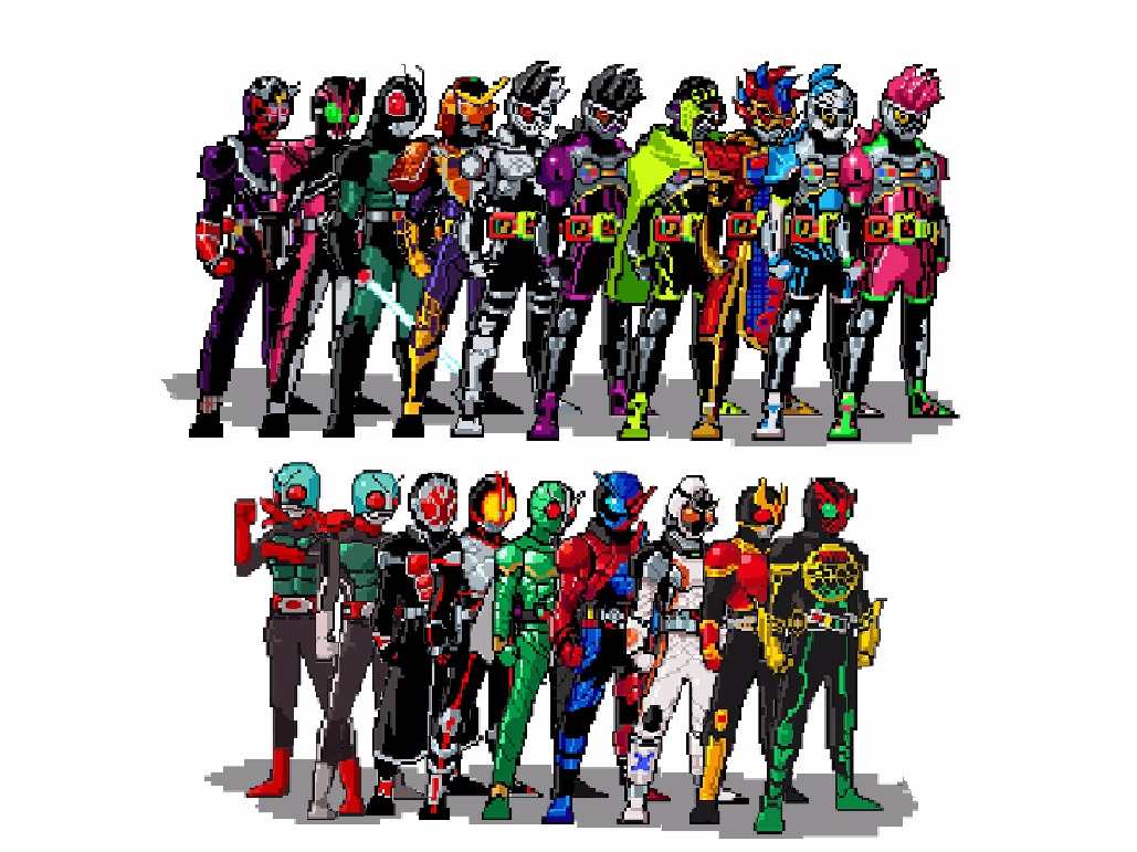 像素-假面骑士合集_皮皮鸡-站酷ZCOOL