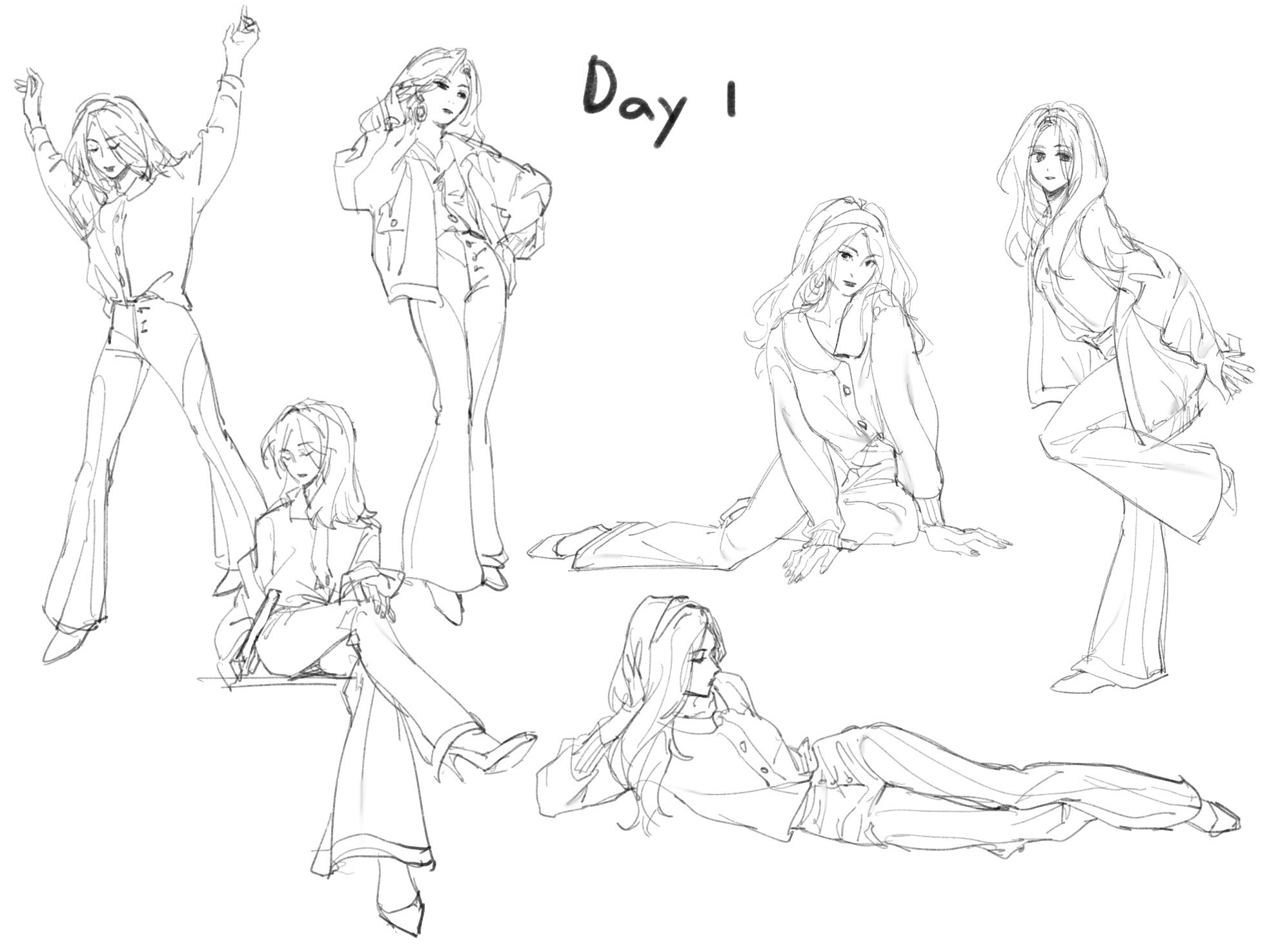 #速写60天挑战赛#@速写班长 day1_Z61079886-站酷ZCOOL