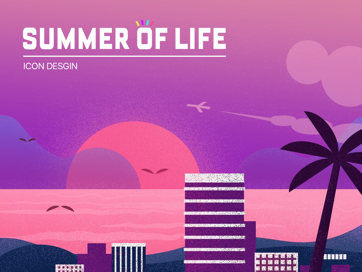 SUMMER OF LIFE 图标设计_枫栖寒-站酷ZCOOL