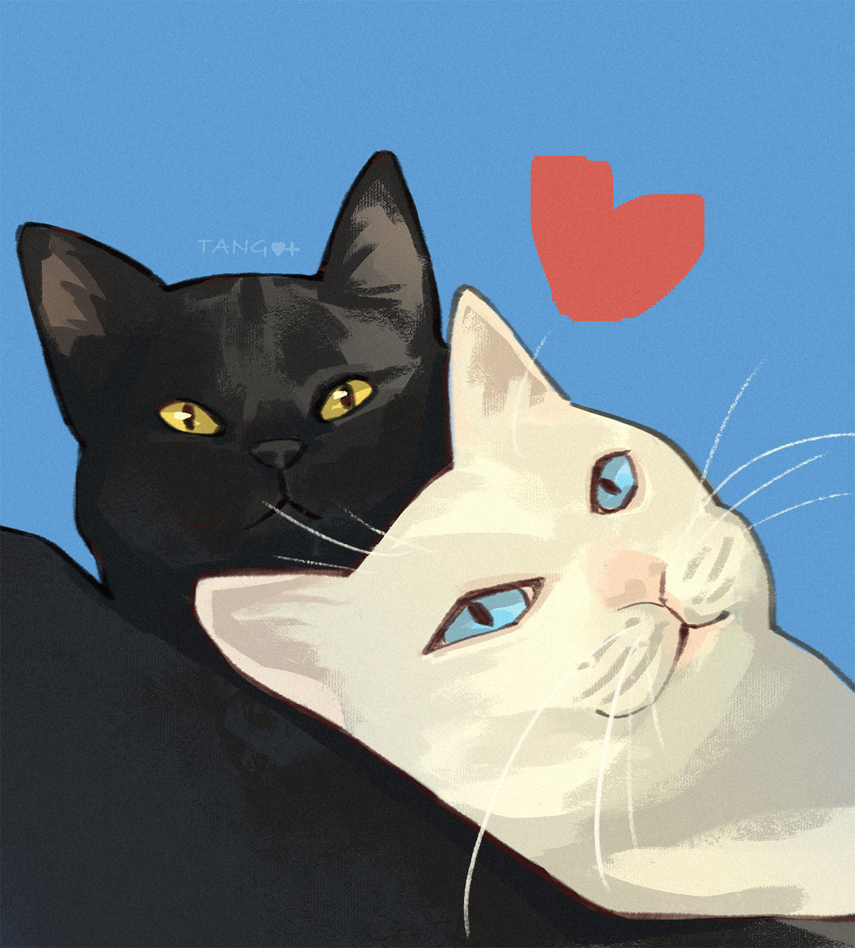 挑战画一百只猫011🎨_嘉心糖o-站酷ZCOOL