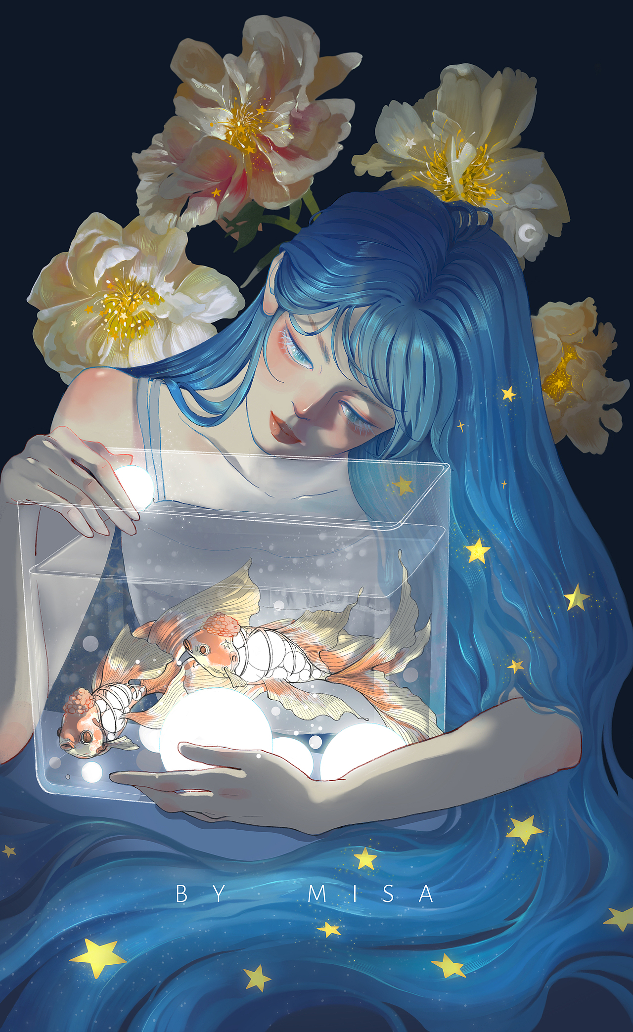 《梦象水星》系列插画合集_梅沙misa-站酷ZCOOL