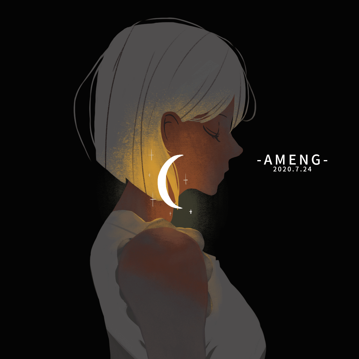 光影女孩_Ameng啊梦-站酷ZCOOL