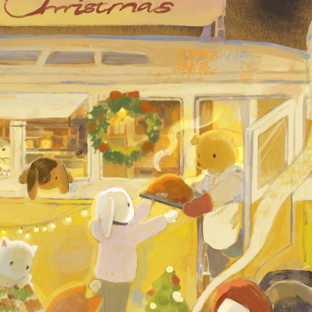 平安夜插画_lil5-站酷ZCOOL