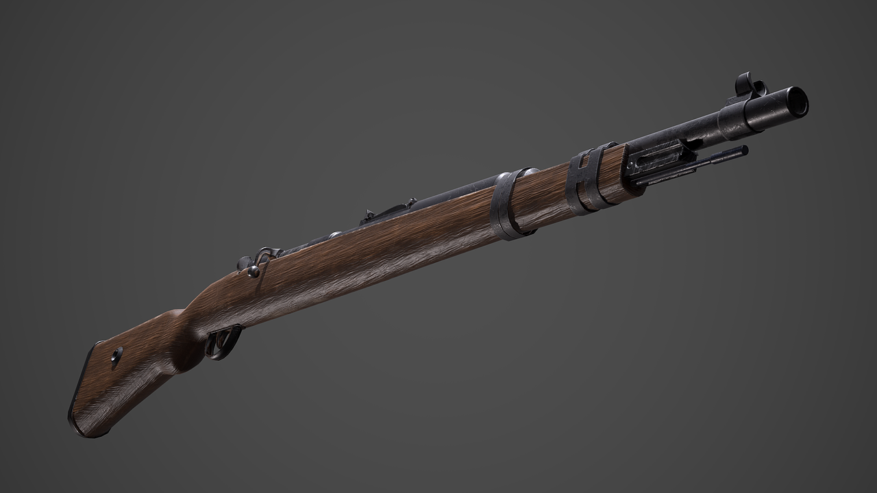 98k建模练习_mai4207-站酷ZCOOL