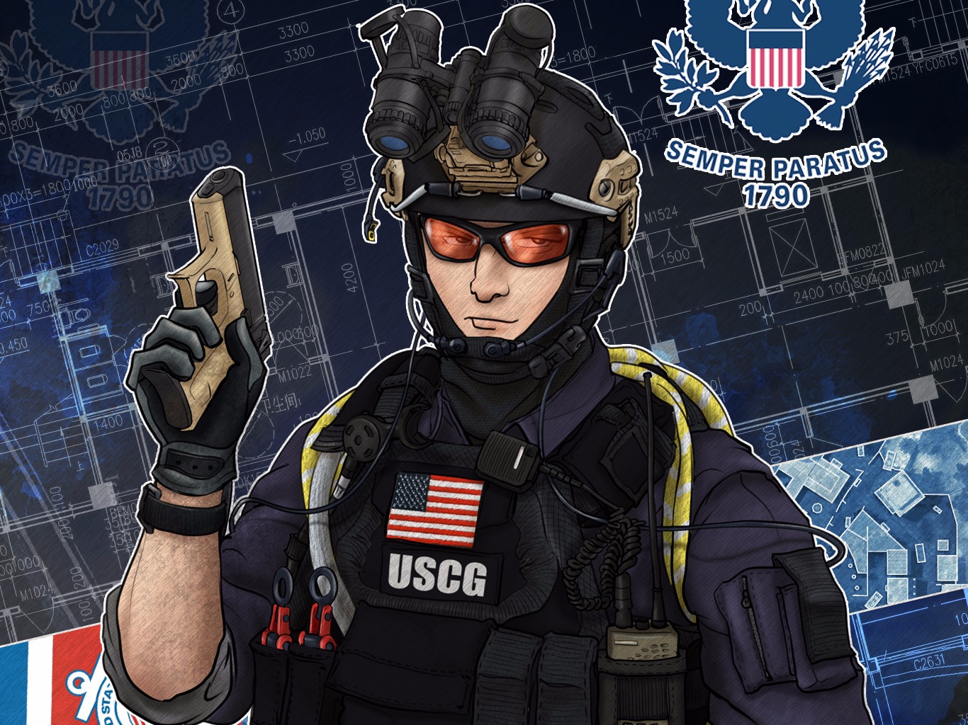 V.B.S.S of U.S.C.G_蒸魚葱-站酷ZCOOL