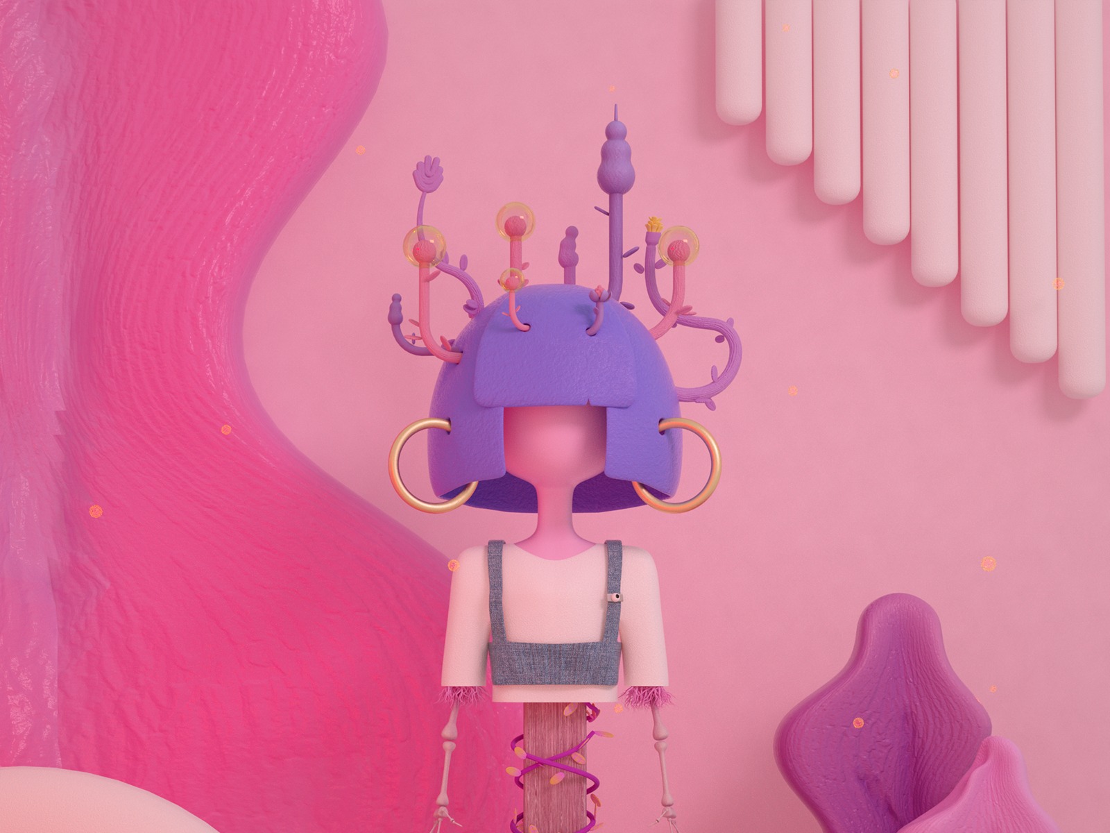 奇奇怪怪的三维角色的练习_好大一只朱_Annie-站酷ZCOOL