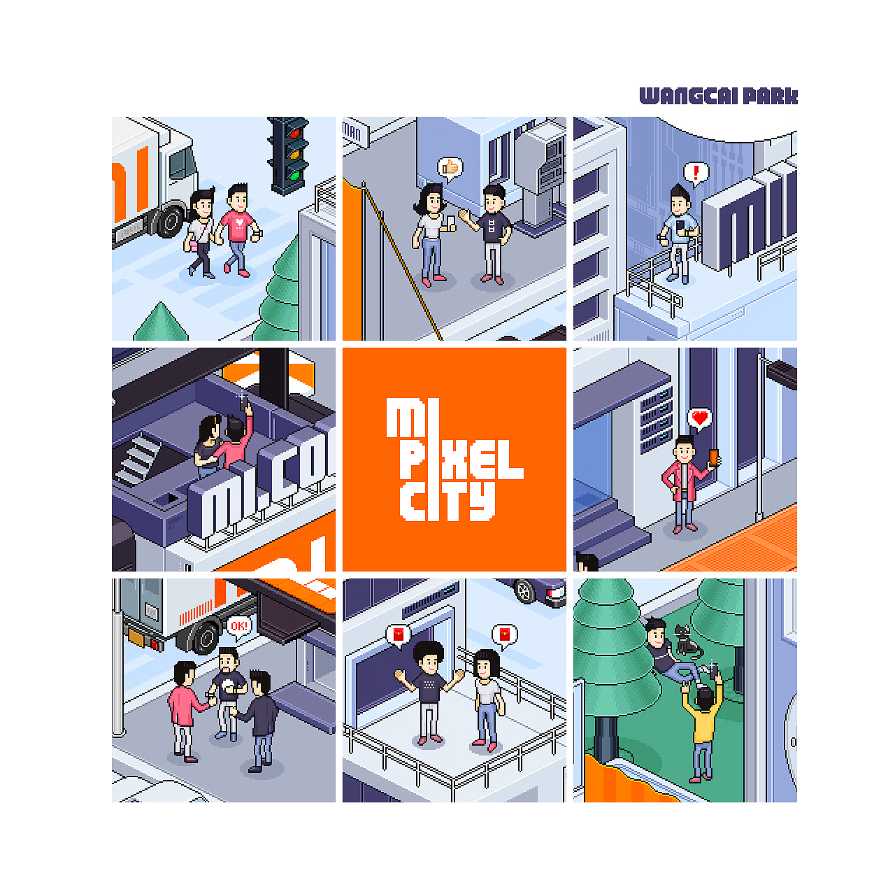 小米MIX2像素画海报设计－《MI Pixel City》_wangcaipark-站酷ZCOOL