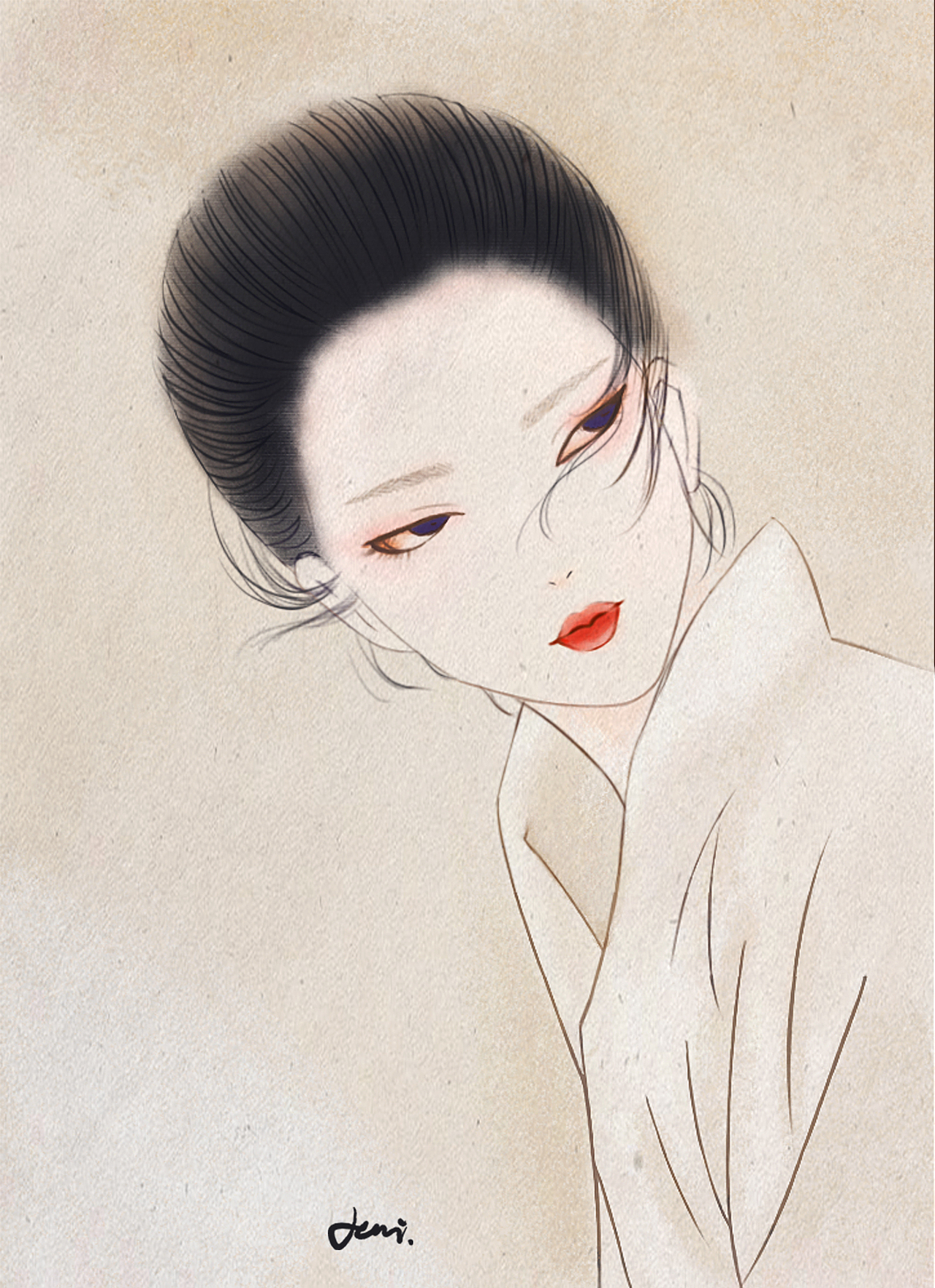 国风工笔画|Illustration|Writing Exercises|Jammi_Copy作品-站酷ZCOOL