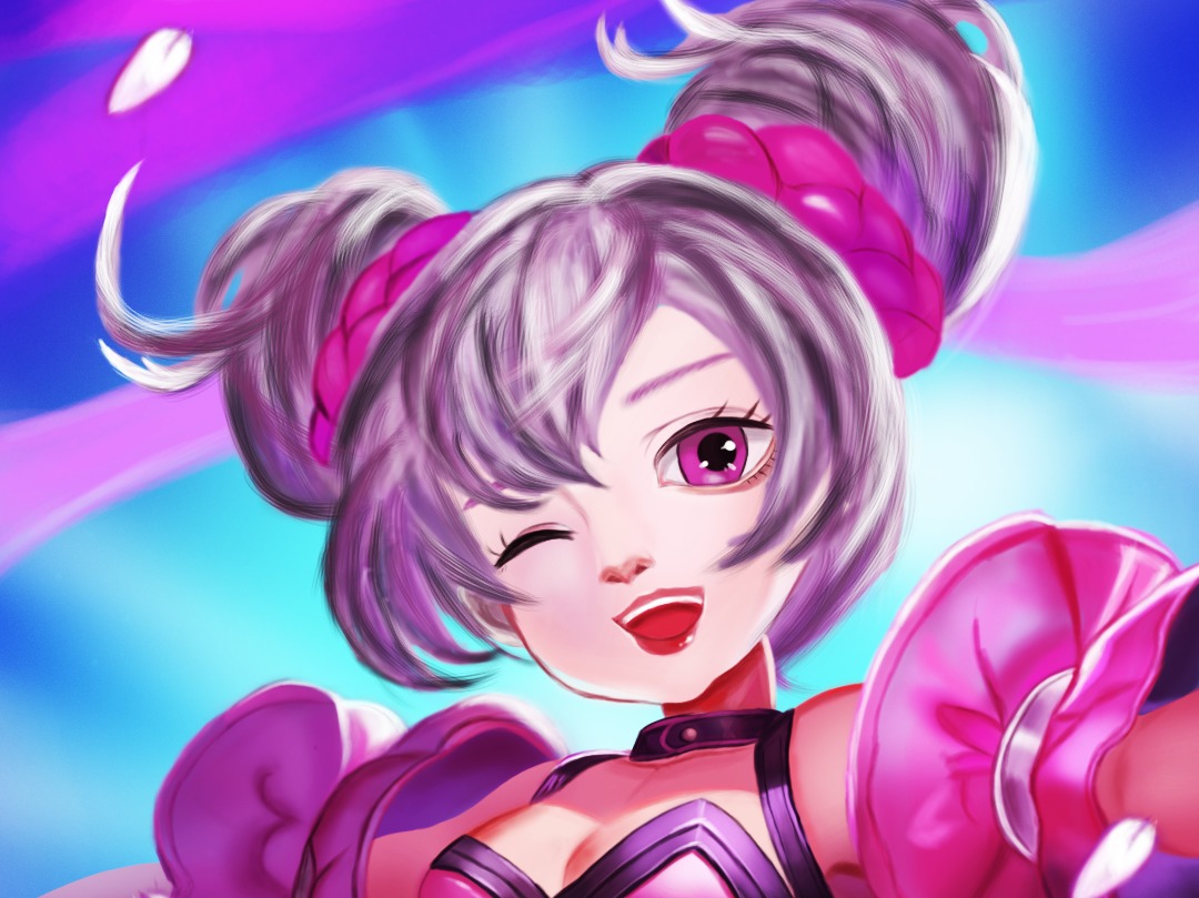 手绘王者荣耀人物 小乔 _Wendy吖-站酷ZCOOL