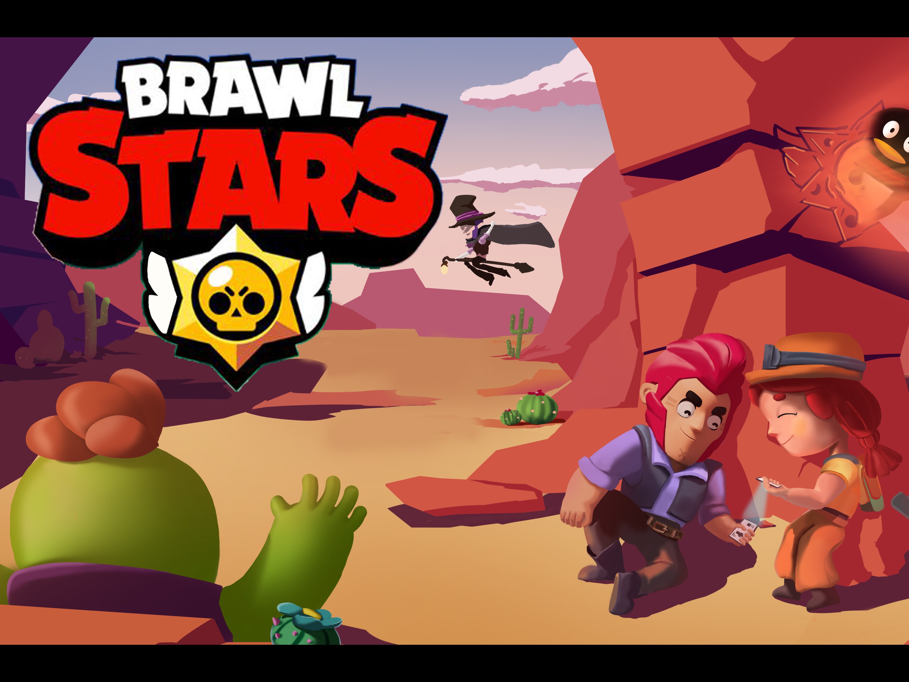 荒野乱斗宣传插画设计_SFR黄-站酷ZCOOL