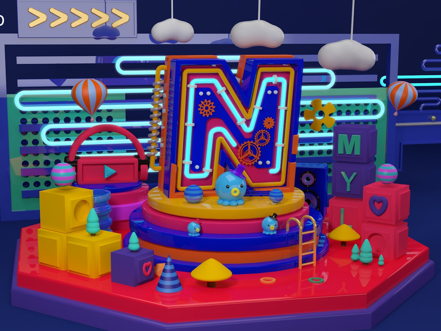 C4D_大大大狸猫-站酷ZCOOL