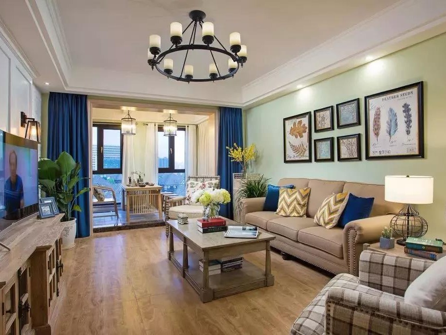 茉莉公馆，淡雅美式风，色彩温馨的家_尤物baby-站酷ZCOOL