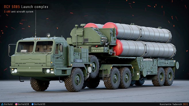 【3D】ncy5n85发射综合体S-410反射炮_宝藏猎人-站酷ZCOOL