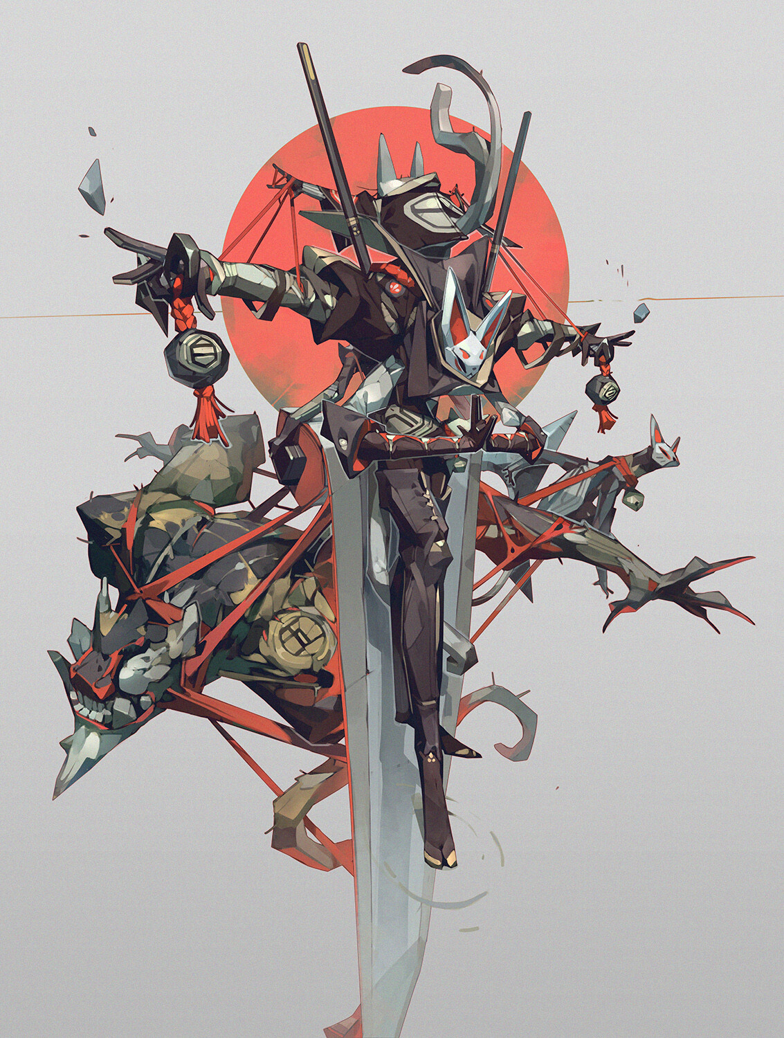 【绘画教程】人物剪影的设计思路与方法！帮你设计出独特的角色！_绘伴-站酷ZCOOL