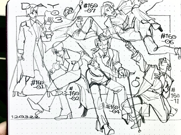 速写挑战第20期 Day03_山林木之鸡-站酷ZCOOL