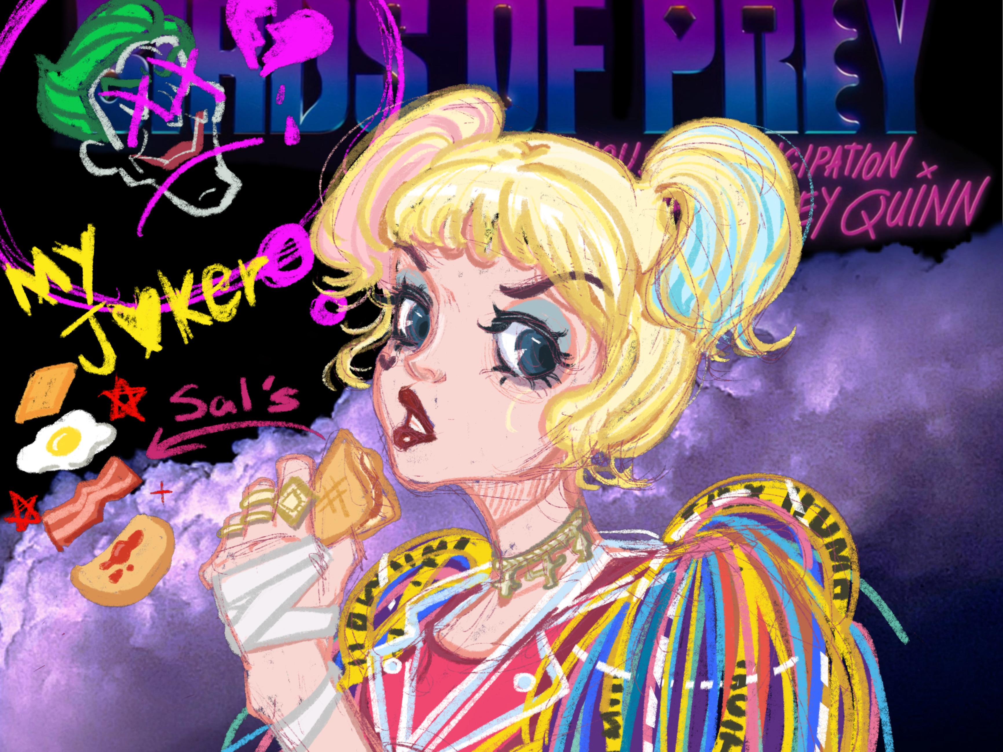 《猛禽小队/Birds of Prey》-哈莉奎因 Harley Quinn_哭泣的桃金娘-站酷ZCOOL