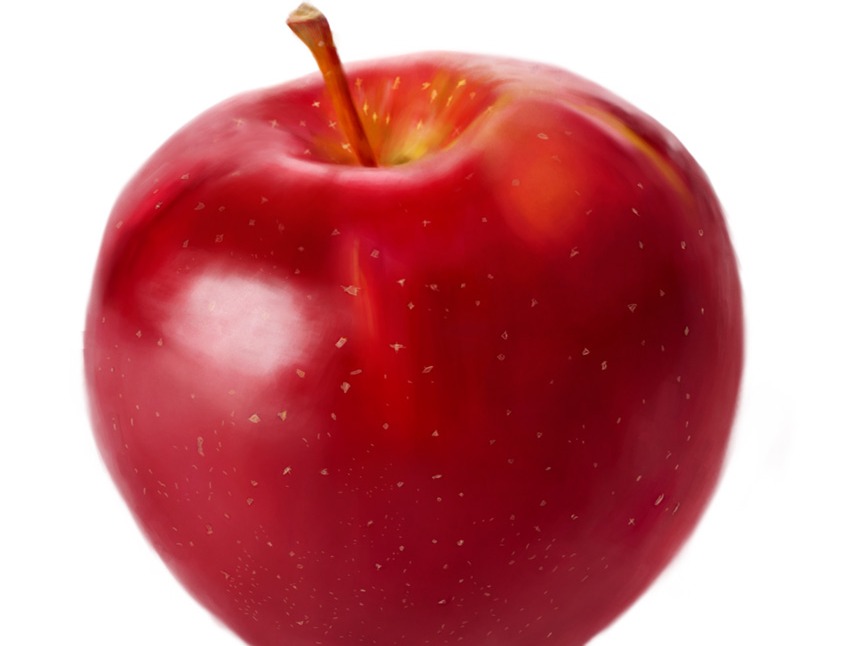 石膏、苹果、草莓--手绘_Jolie君宝-站酷ZCOOL