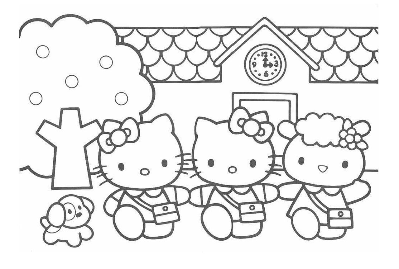 HelloKitty线稿_未来Wayne-站酷ZCOOL