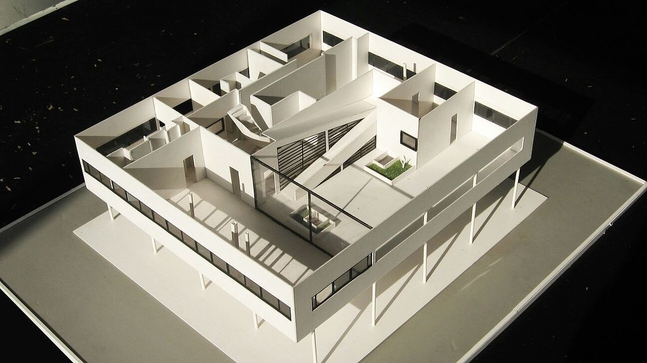萨伏伊别墅模型制作_cola壹玖玖-站酷ZCOOL