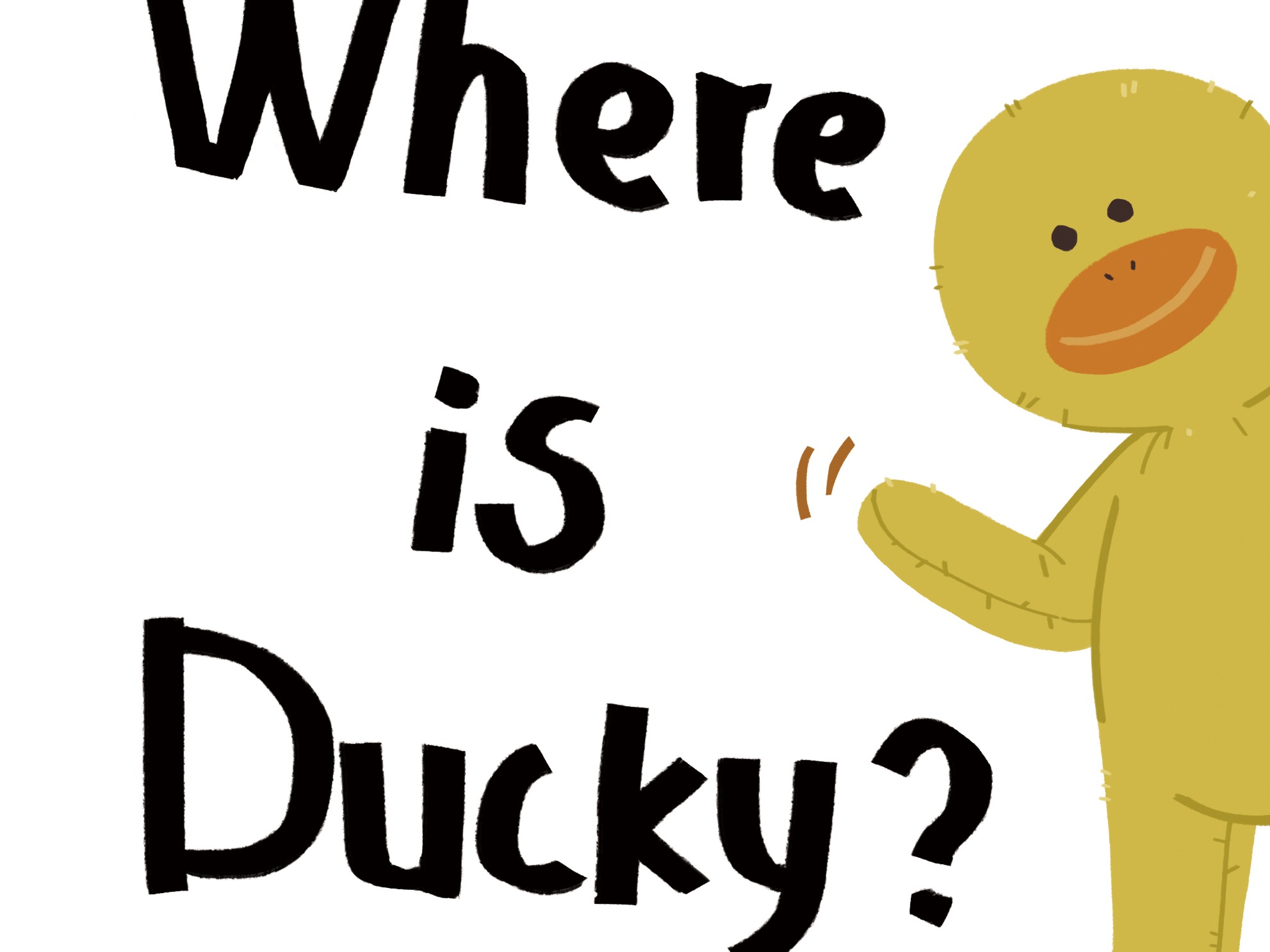 和国际友人的合作绘本《Where is Ducky?》_僵僵-站酷ZCOOL