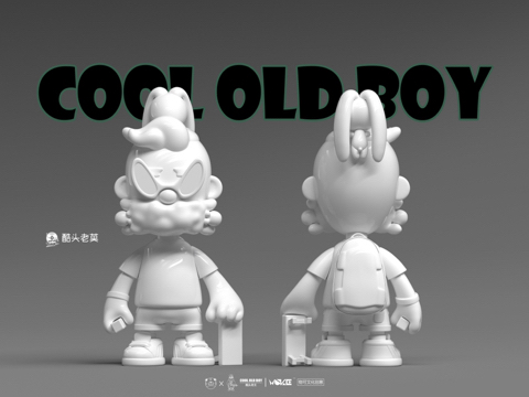 COOL OLD BOY酷头系列潮玩大娃 白模图透_Superdang-站酷ZCOOL