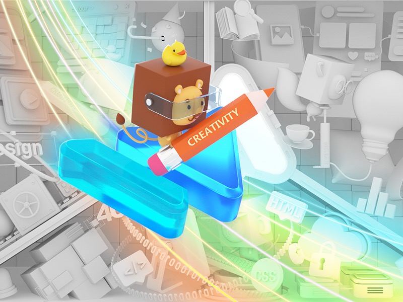 破界行动！MasterGo logo创意延展_是陆陆啊-站酷ZCOOL