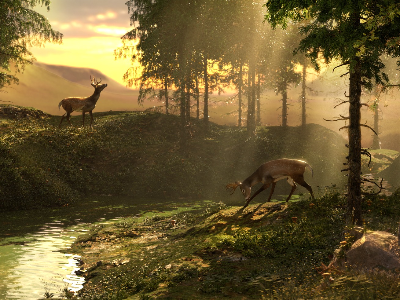 clarisse场景渲染作品_小小崔丿kin-站酷ZCOOL