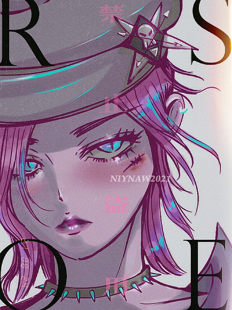 【ROSE】-二次元头像_丸丸因-站酷ZCOOL