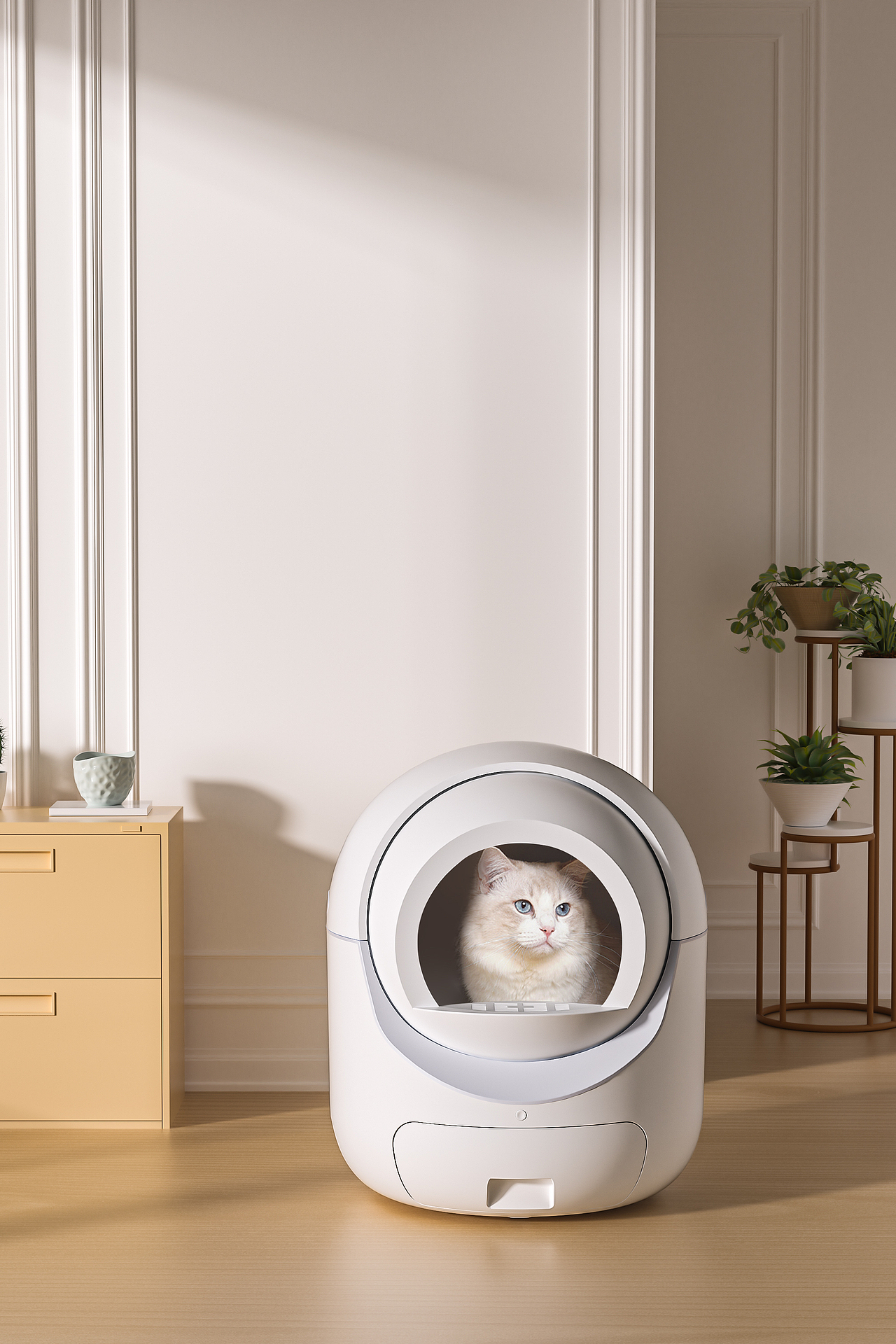 宠物烘干机丨猫砂盆电商渲染案例_辰初文化传媒-站酷ZCOOL