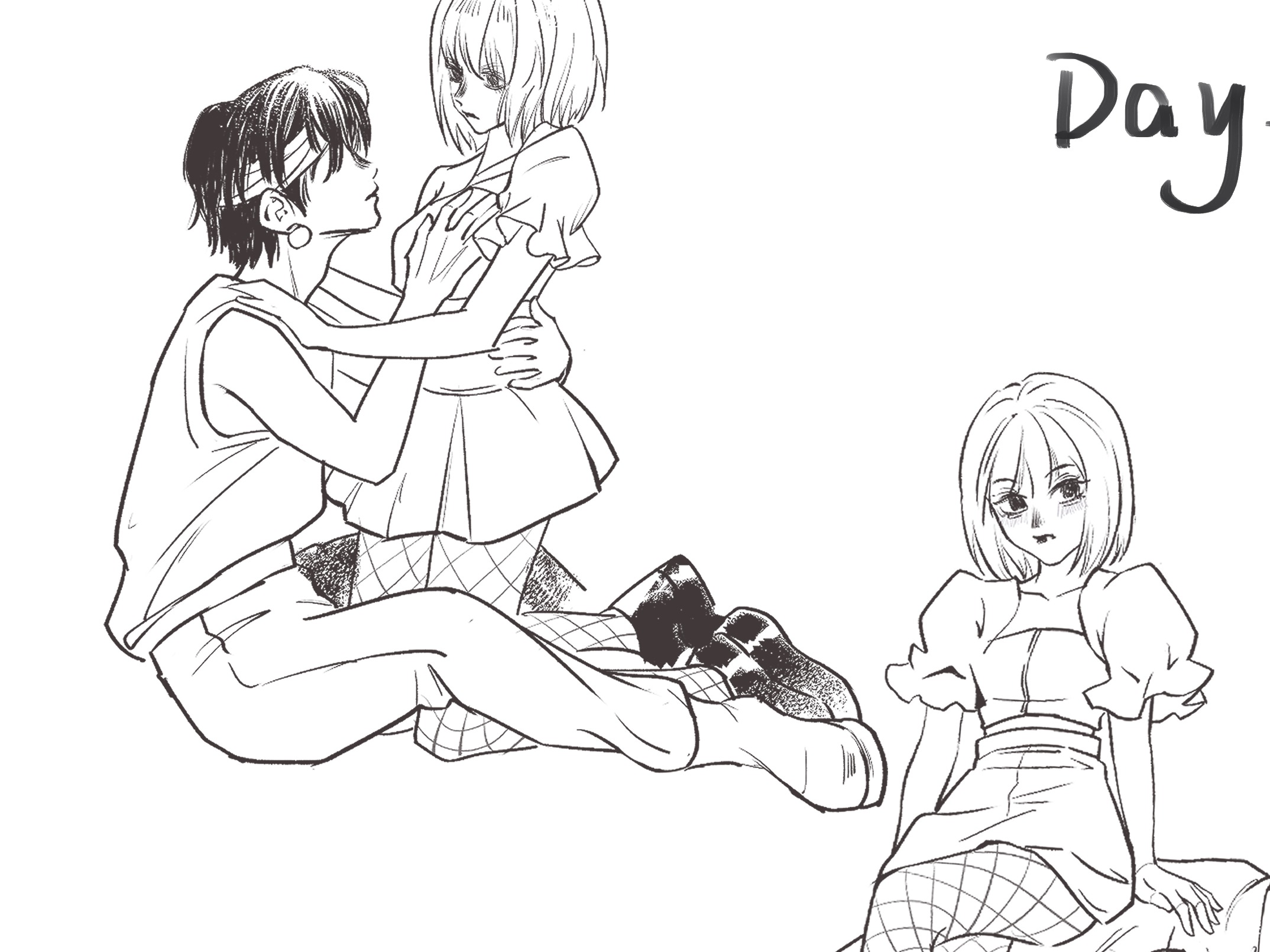 DAY 01 @速写班长 #速写60天挑战赛#_罐罐U_U-站酷ZCOOL