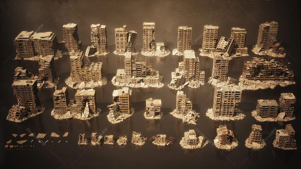 废墟战争城市建筑_Modown魔顿-站酷ZCOOL