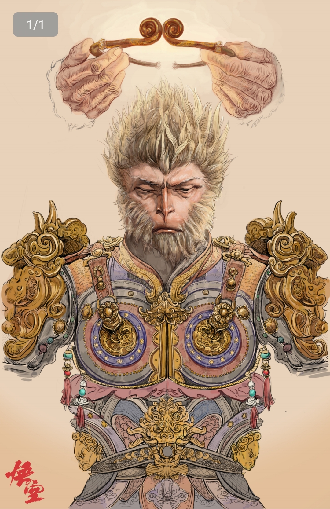 赛博朋克黑悟空_Z75017085-站酷ZCOOL