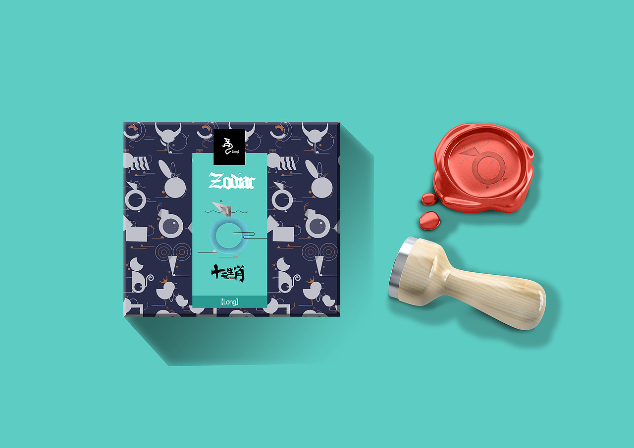 甲骨文十二生肖印章包装_YUANTWO-站酷ZCOOL