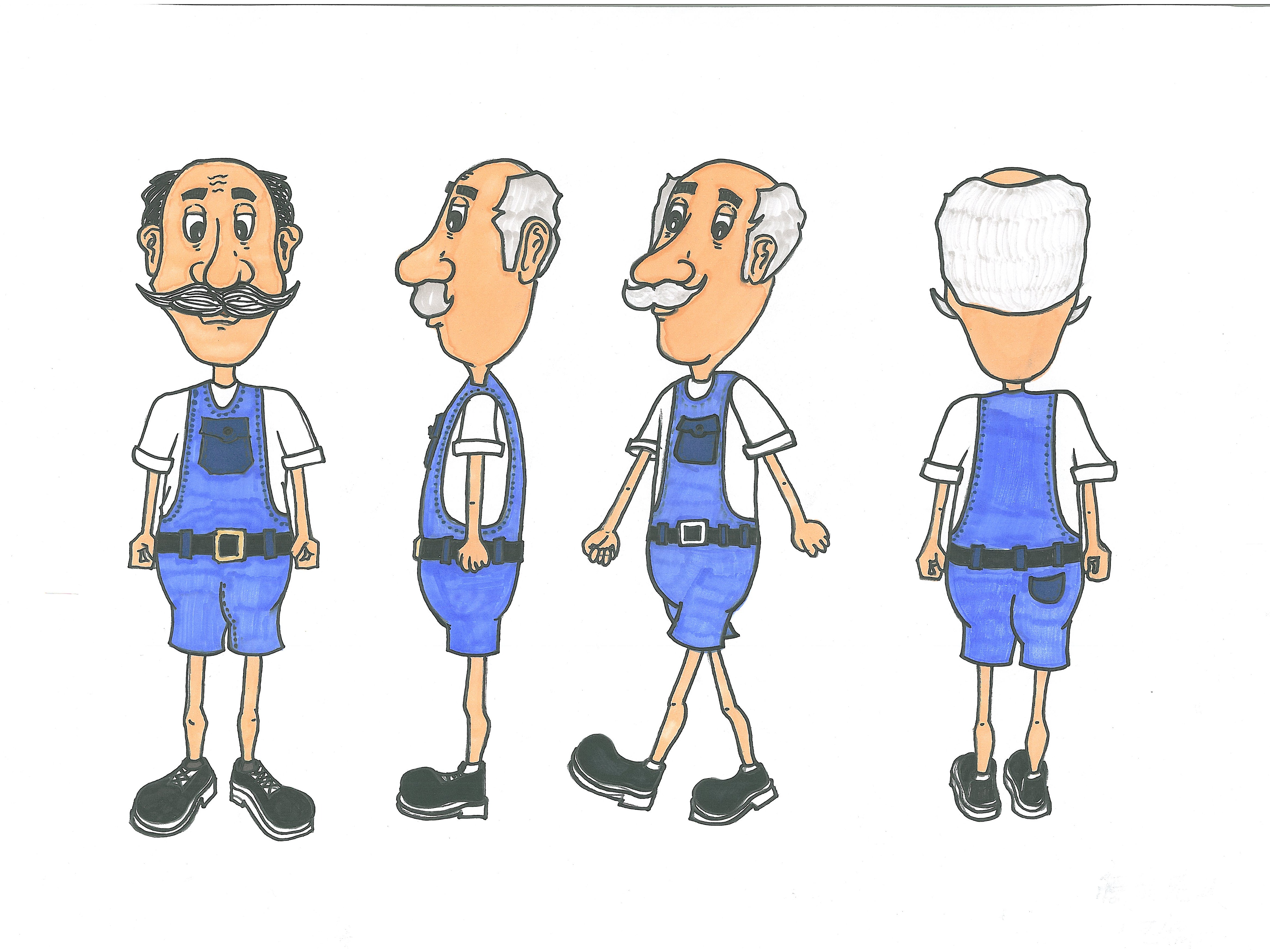 角色设计——手绘稿扫描图_LAFA王毅-站酷ZCOOL