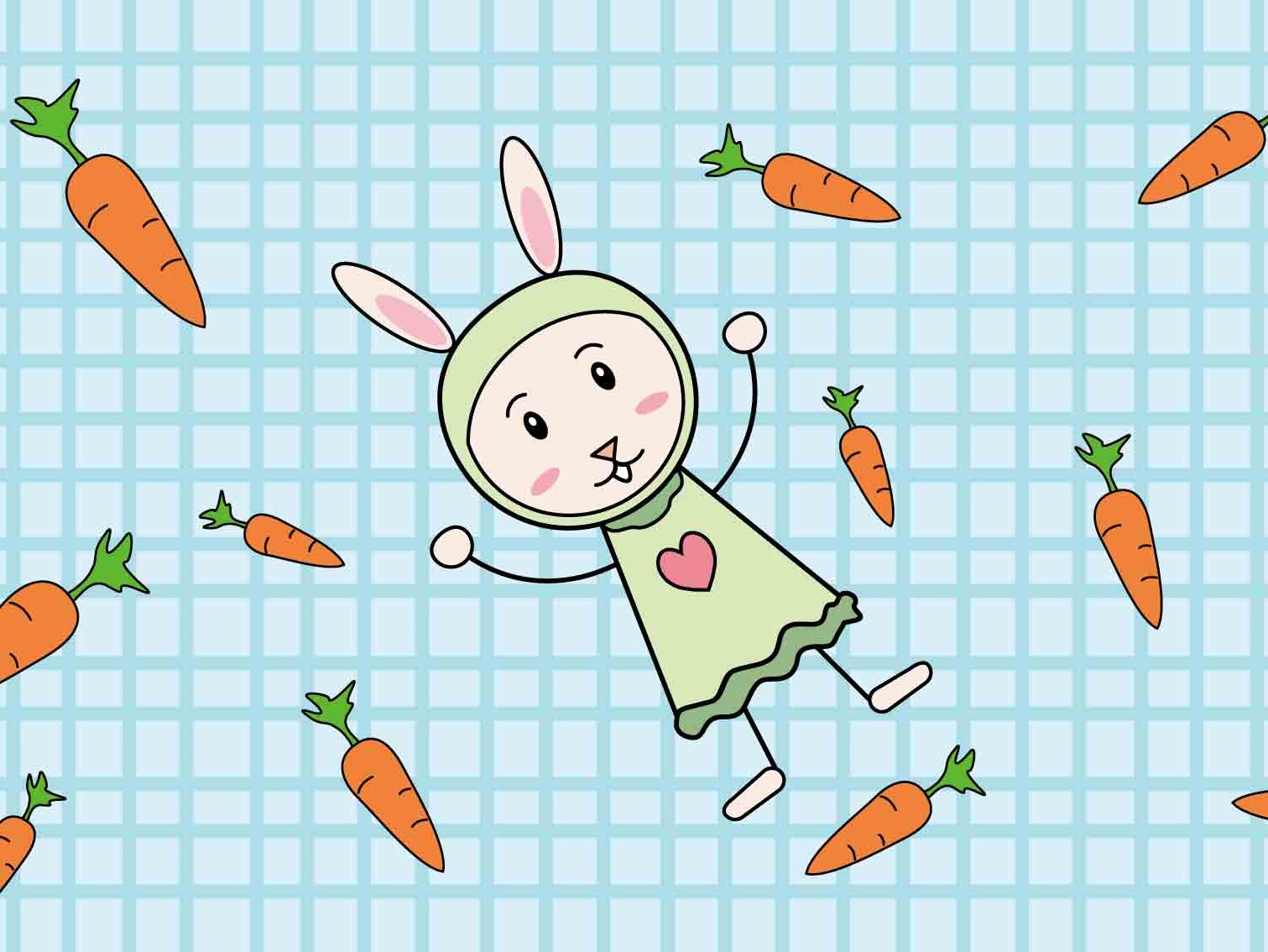 阿心兔-微信表情包_YOU_7SUI-站酷ZCOOL