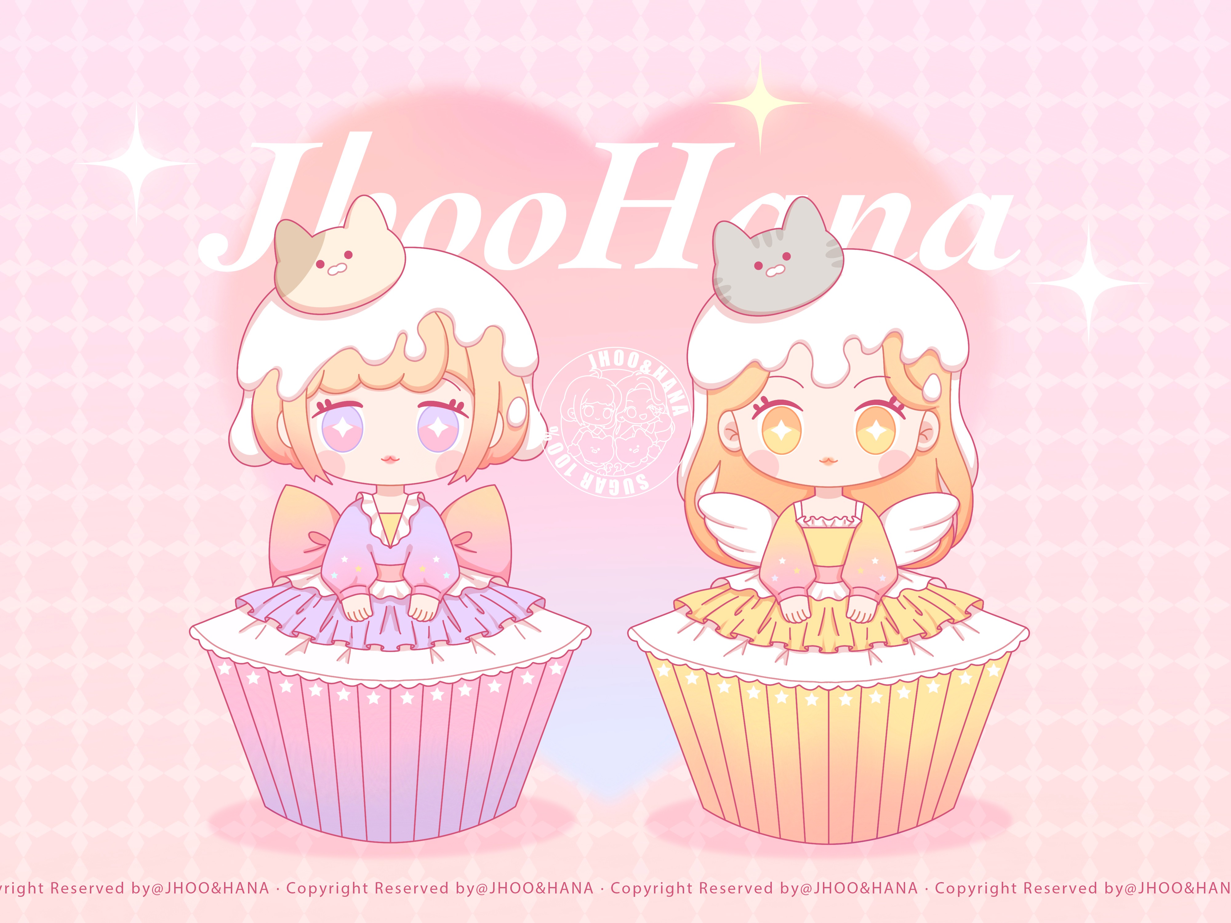 原创IP潮玩Jhoo&Hana糖心少女_Misa_red-站酷ZCOOL