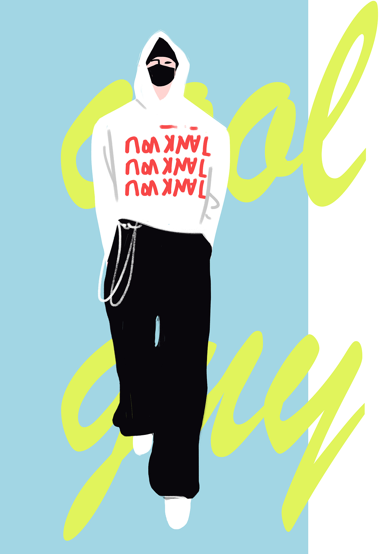 绘时尚 cool guy/王一博私服_夏梧夏梧-站酷ZCOOL