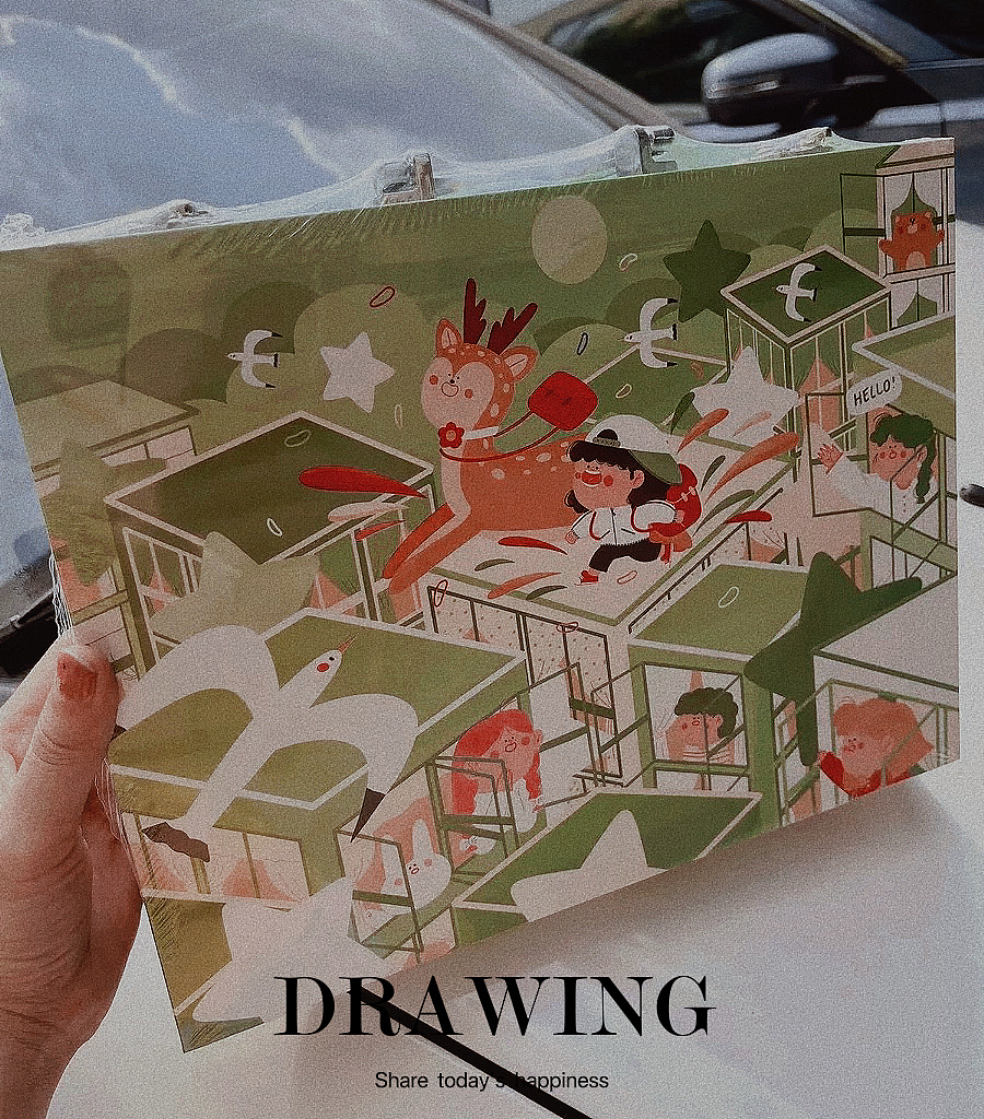 儿童彩色笔包装插画～_秧琪yoki-站酷ZCOOL