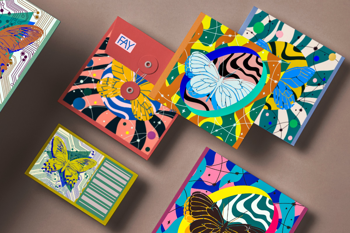 [原创插画设计] 蝴蝶眨眨眼_FAY橙-站酷ZCOOL