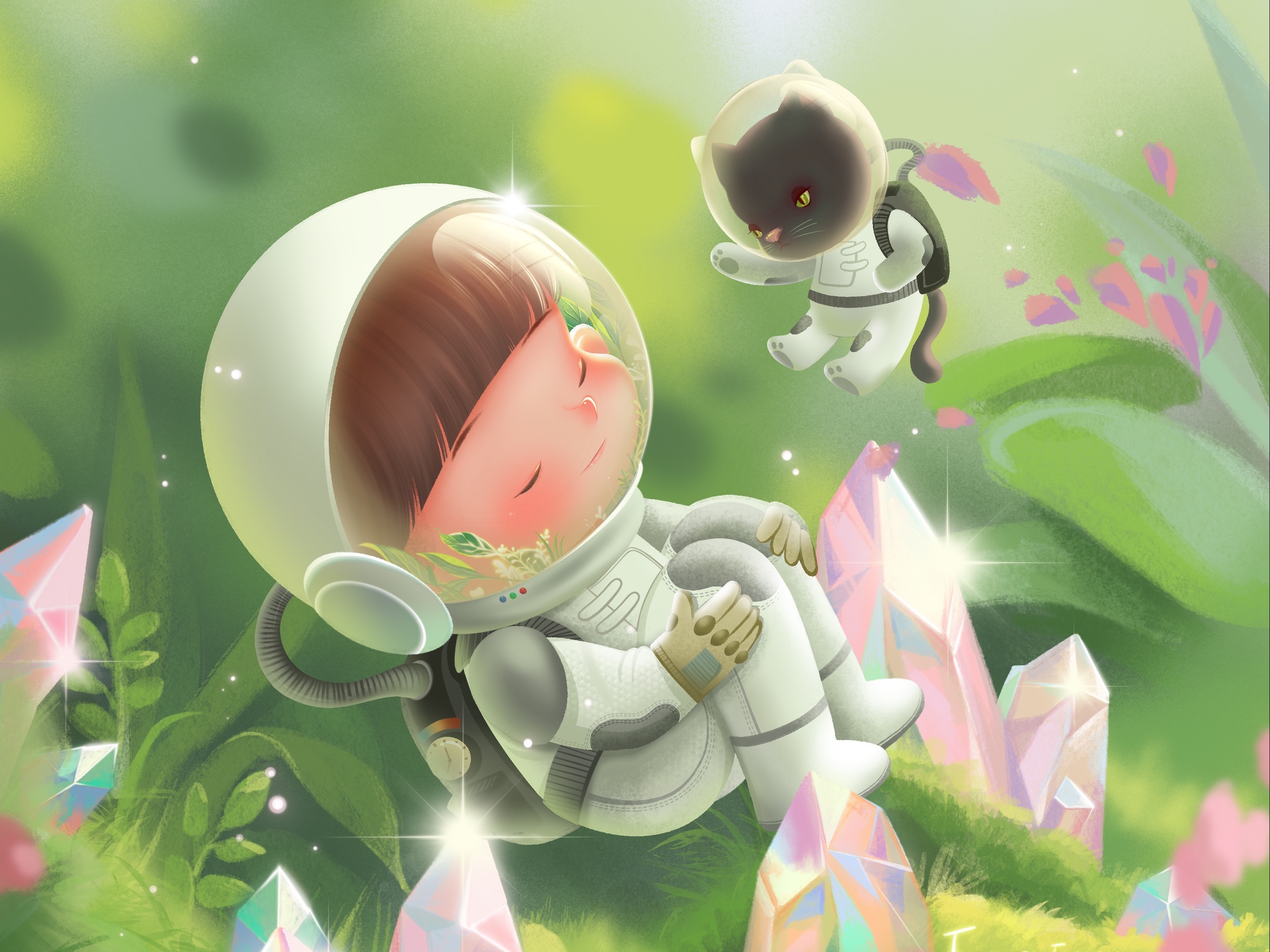 原创治愈画儿子系列_番茄Fanqie-站酷ZCOOL